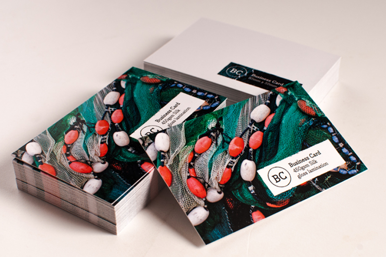 Matt or Gloss laminated full colour business cards - Toosey Print